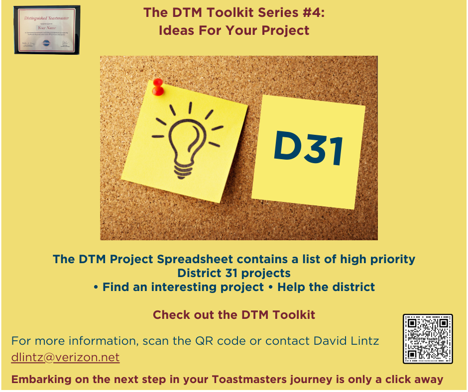 The DTM Toolkit Series #4: Ideas For Your Project