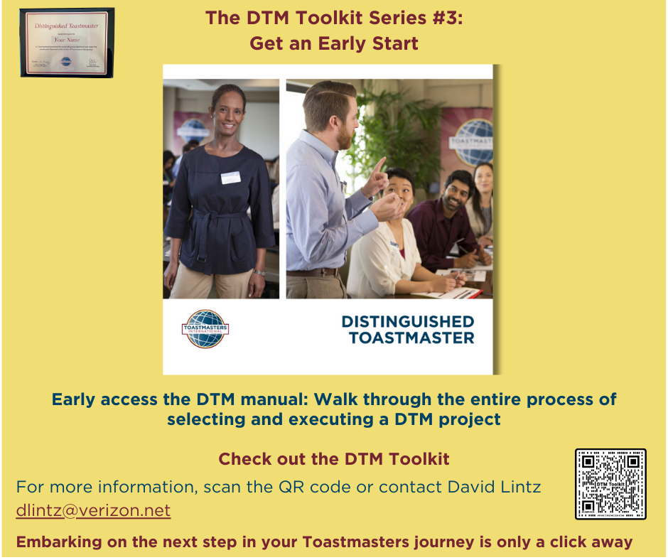 The DTM Toolkit Series #3: Get an Early Start