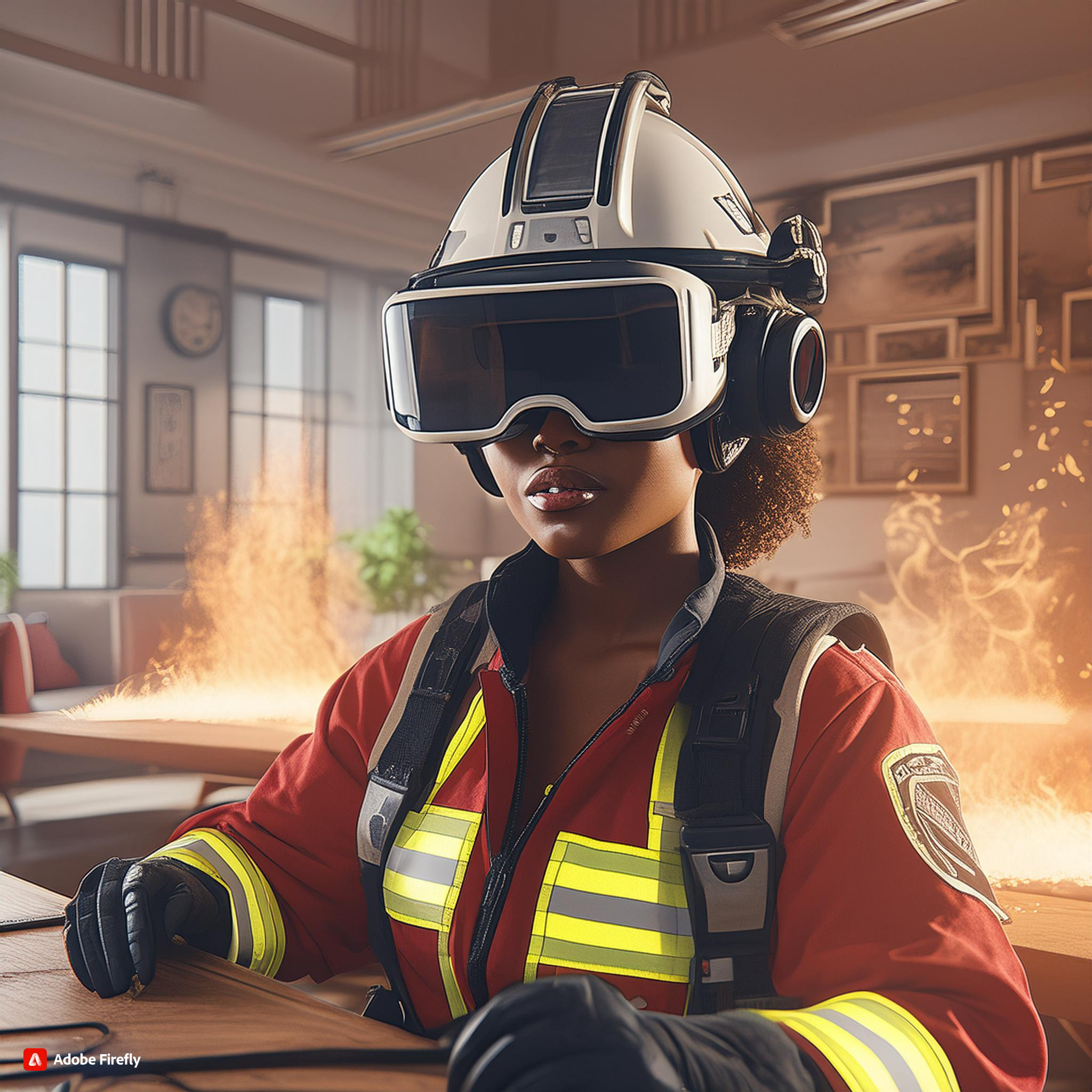 ** Imagine battling a virtual fire... right in your own fire station ...
